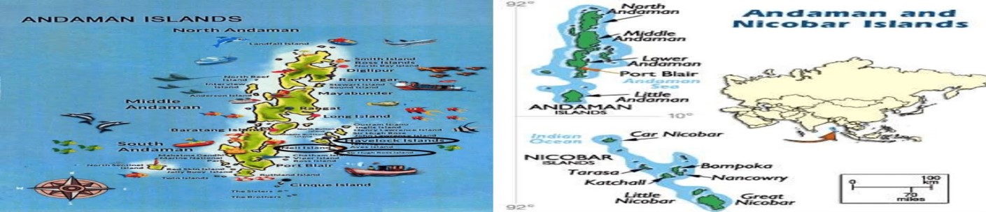 Andaman Map in Andaman Nicobar Island